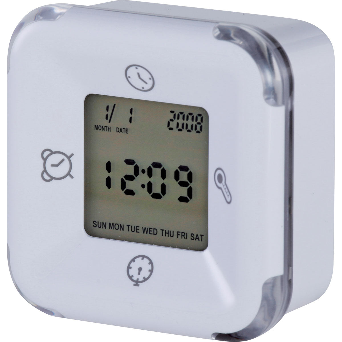 Digital Multifunction Clock Pirouette WH — NITORI INDIA