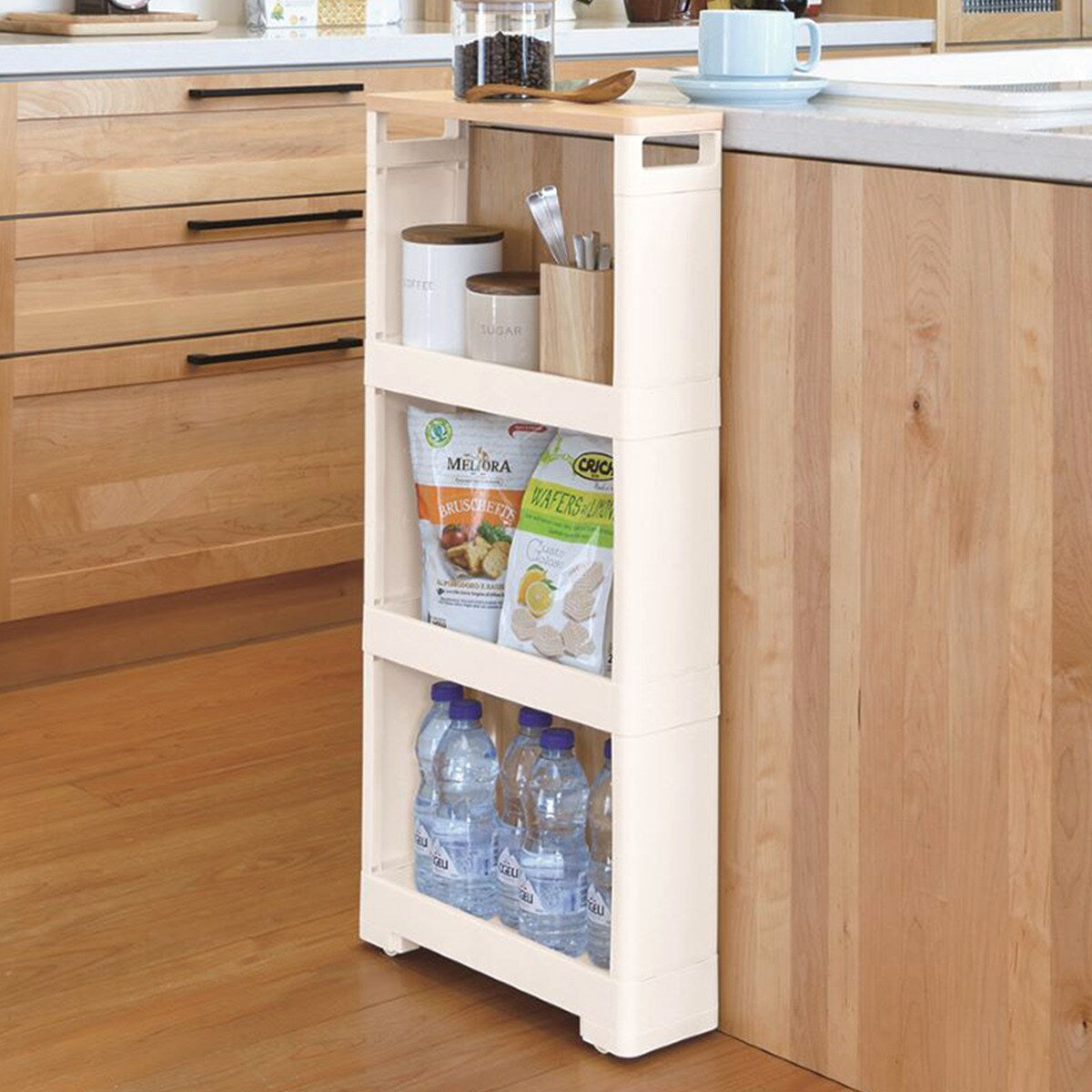 SLIM RACK 4SHERVES WOOD WH JR19 — NITORI INDIA